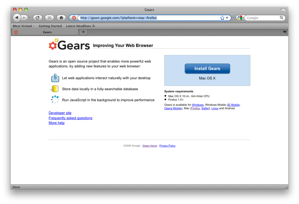 Google Gears on Mobile Devices | Luca Bonesini